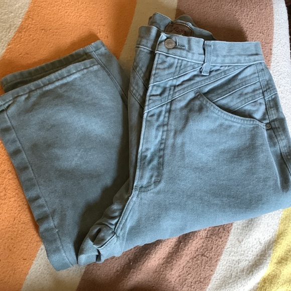 Roper | Jeans | Vintage Green Straight Leg Western Roper Jeans | Poshmark